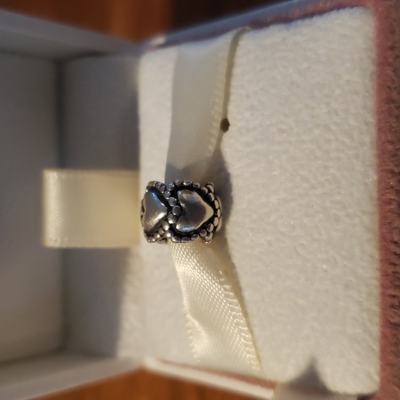 Pandora | Jewelry | Authentic Pandora Heart Spacer Charm Retired | Poshmark